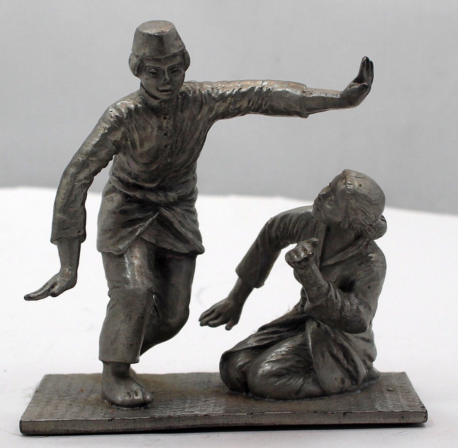 ROYAL SELANGOR PEWTER MALAY DANCERS "MAK INANG statue figurine