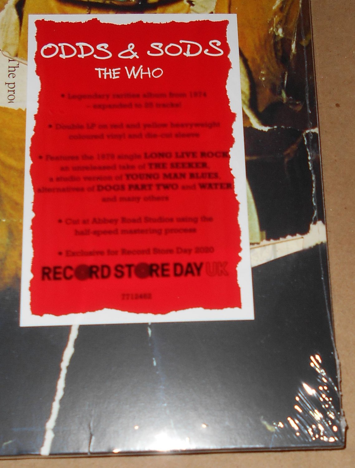 The Who Odds & Sods 2-LP Red Yellow Vinyl Record Store Day UK 2020 RSD Sealed