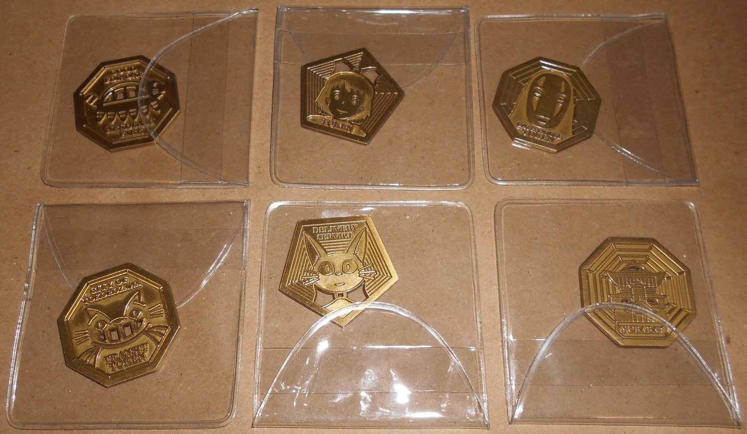 3 Bruce Yan Miyazaki Tokens Ghibli Spirited Away Totoro Kiki's Delivery ...
