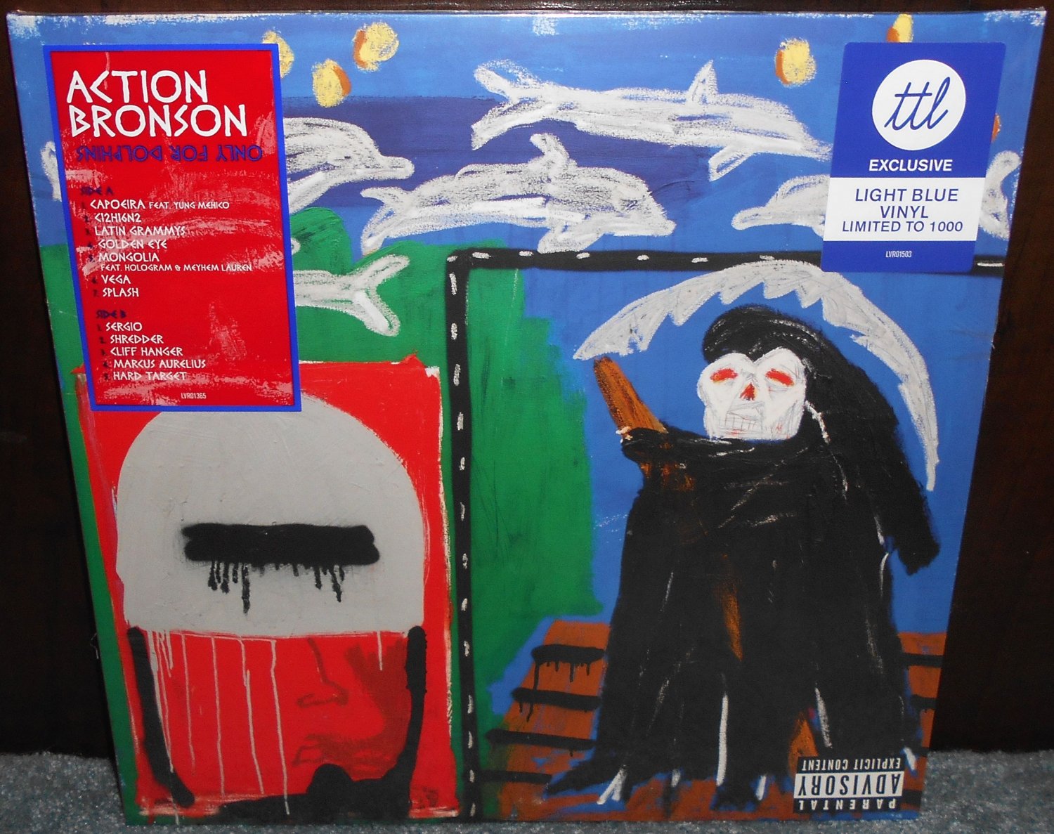 Action Bronson Only For Dolphins LIGHT BLUE VINYL LP New Sealed Limited ...