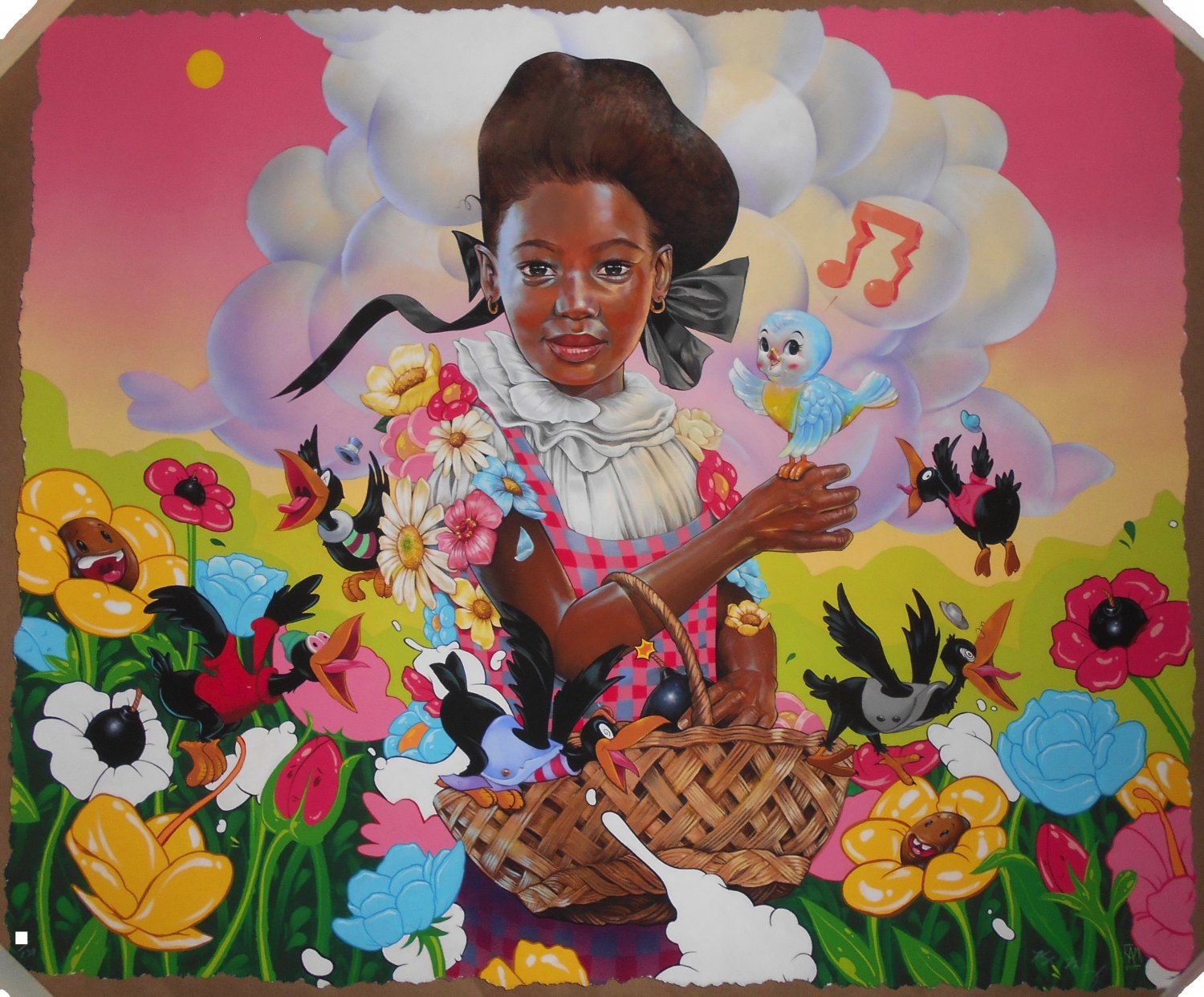 Kayla Mahaffey Head In The Clouds Art Print Signed #/250 24x20 Poster ...