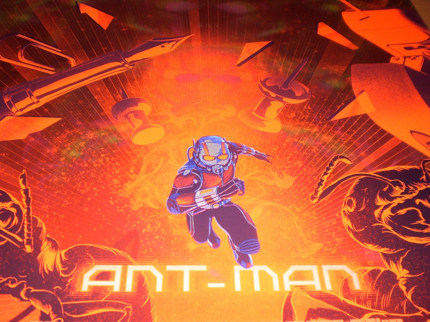 Kevin Tong Ant-Man Screen Print Poster Mondo Avengers Marvel Comics #d ...