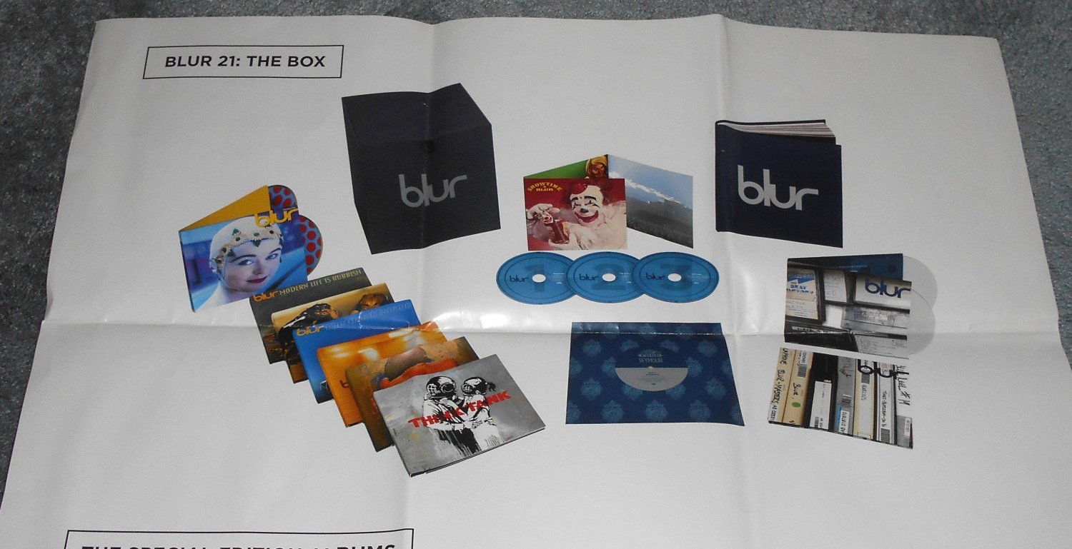 Blur 21 2-Sided Promo Poster For CD Vinyl LP Box Set Twenty-One ...