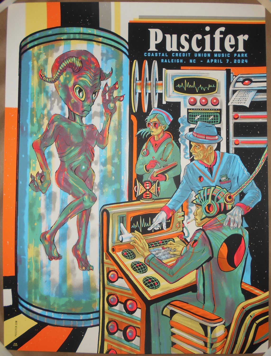 Puscifer Raleigh Poster Screen Print Zeb Love AP Sessanta TOOL A ...