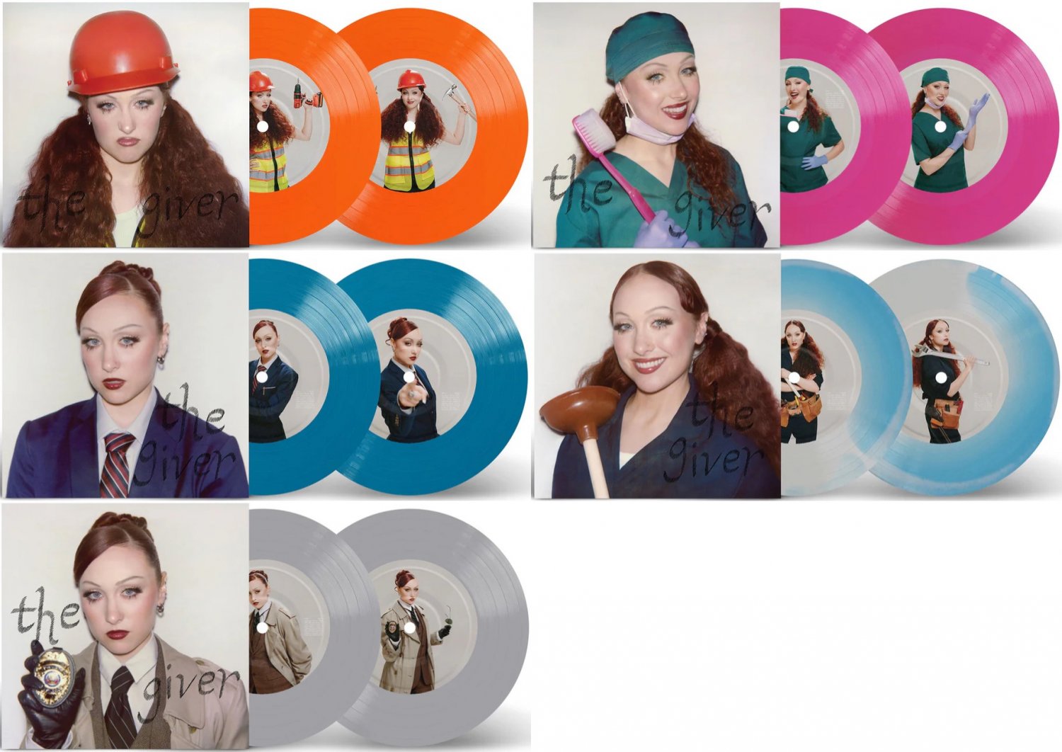 Chappell Roan The Giver Set Of 5 Colored Vinyl 7" Singles Plumber ...