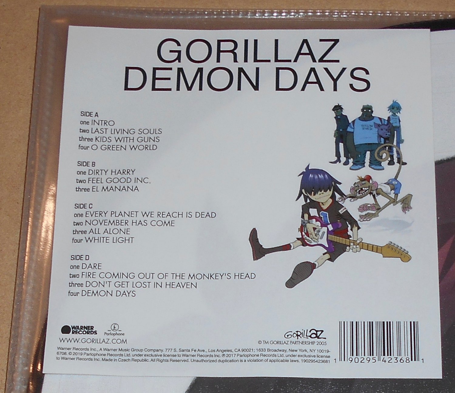 Gorillaz Demon Days Vinyl Picture Disc 2-LP New Feel Good Inc Damon ...