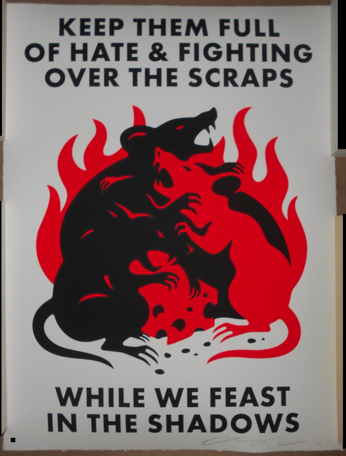 Cleon Peterson Full Of Hate Screen Print Signed Numbered /50 Rats ...