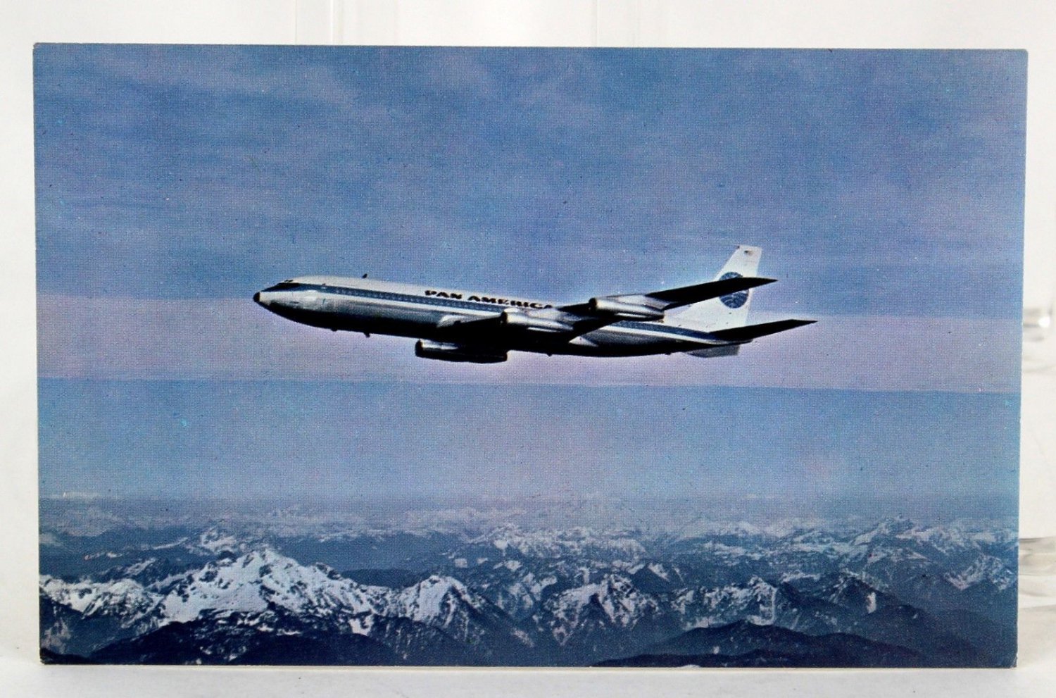 Pan Am Boeing 707-321B Postcard 1960's Pan American Intercontinental Jet Clipper