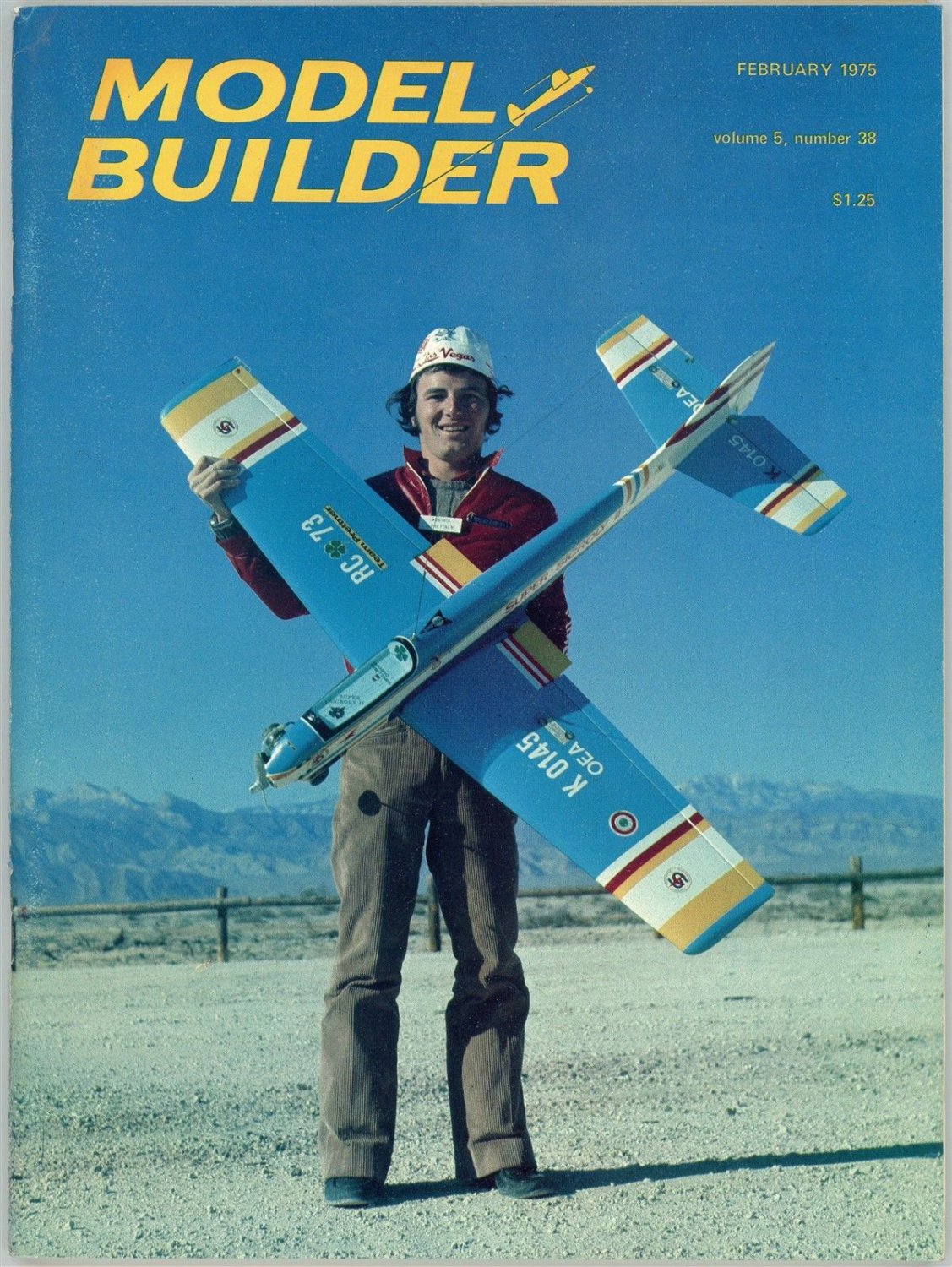 Model Builder Magazine February, 1975, Remote Control Airplanes, Boats ...