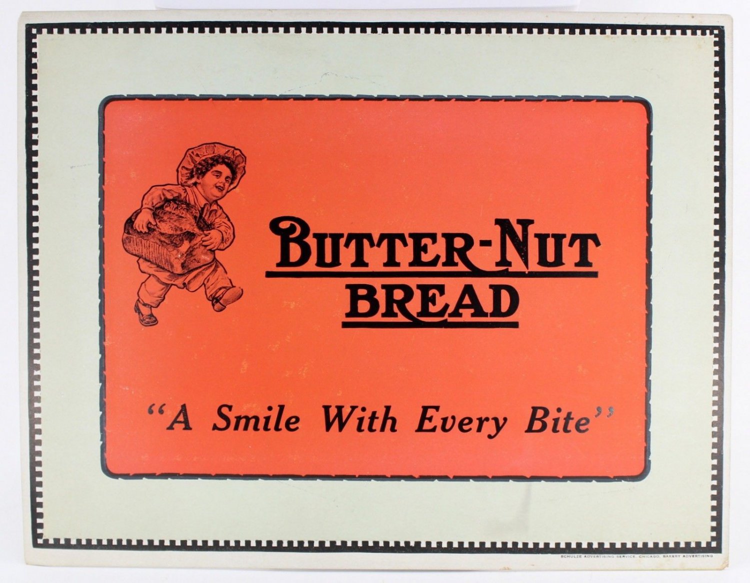 Butter-Nut Bread Advertising Sign, A Smile With Every Bite, Schulze ...