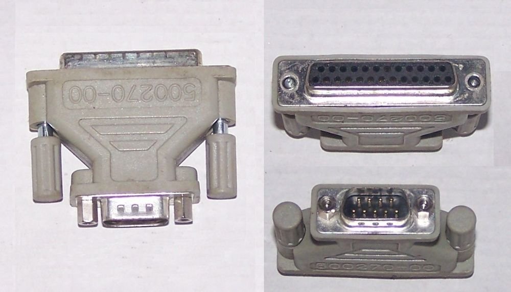 DB 25 Pin Female to 9 Pin Male Converter Serial Adapters