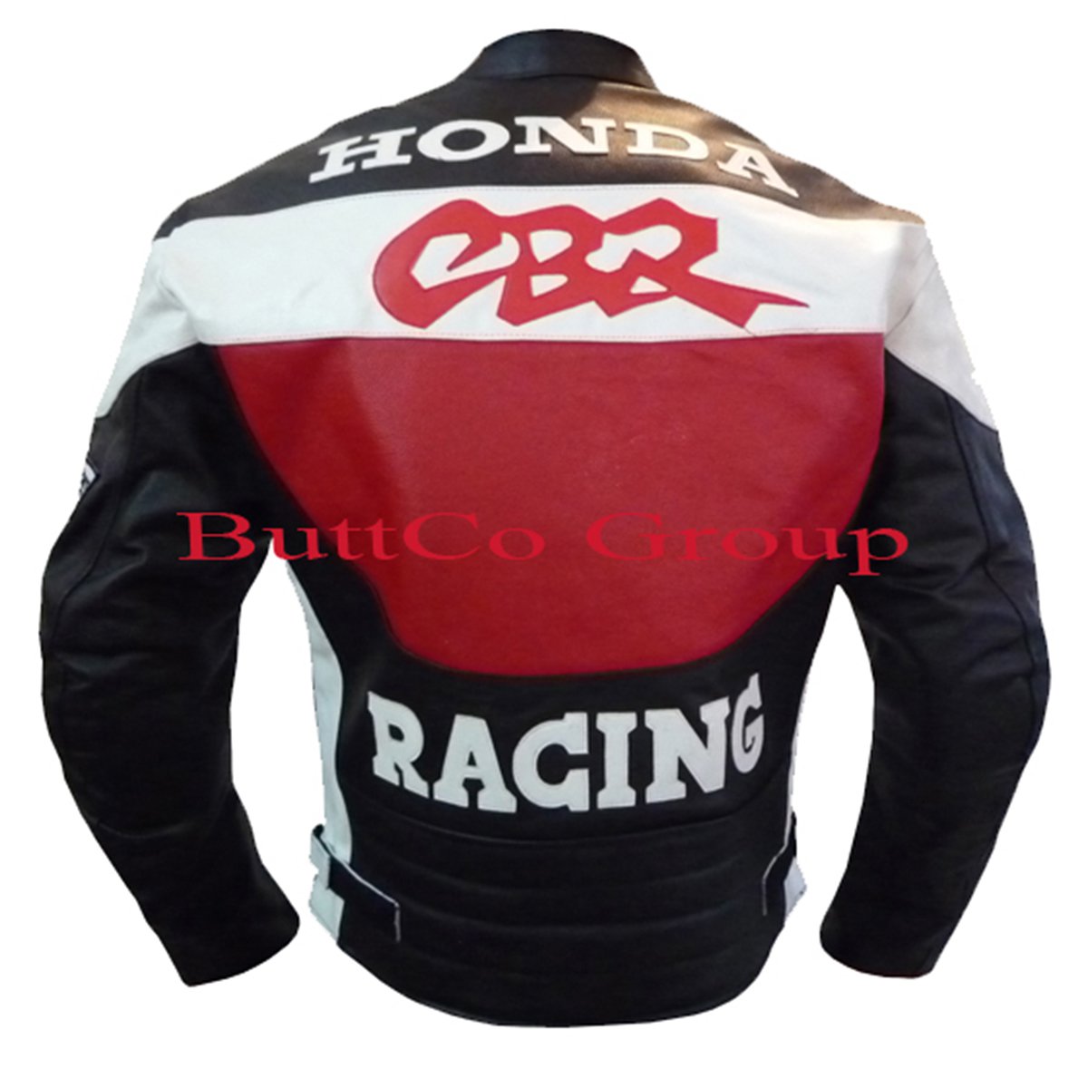 Honda CBR Cowhide Leather Motorcycle Safety Racing Jacket -- Free Shipping
