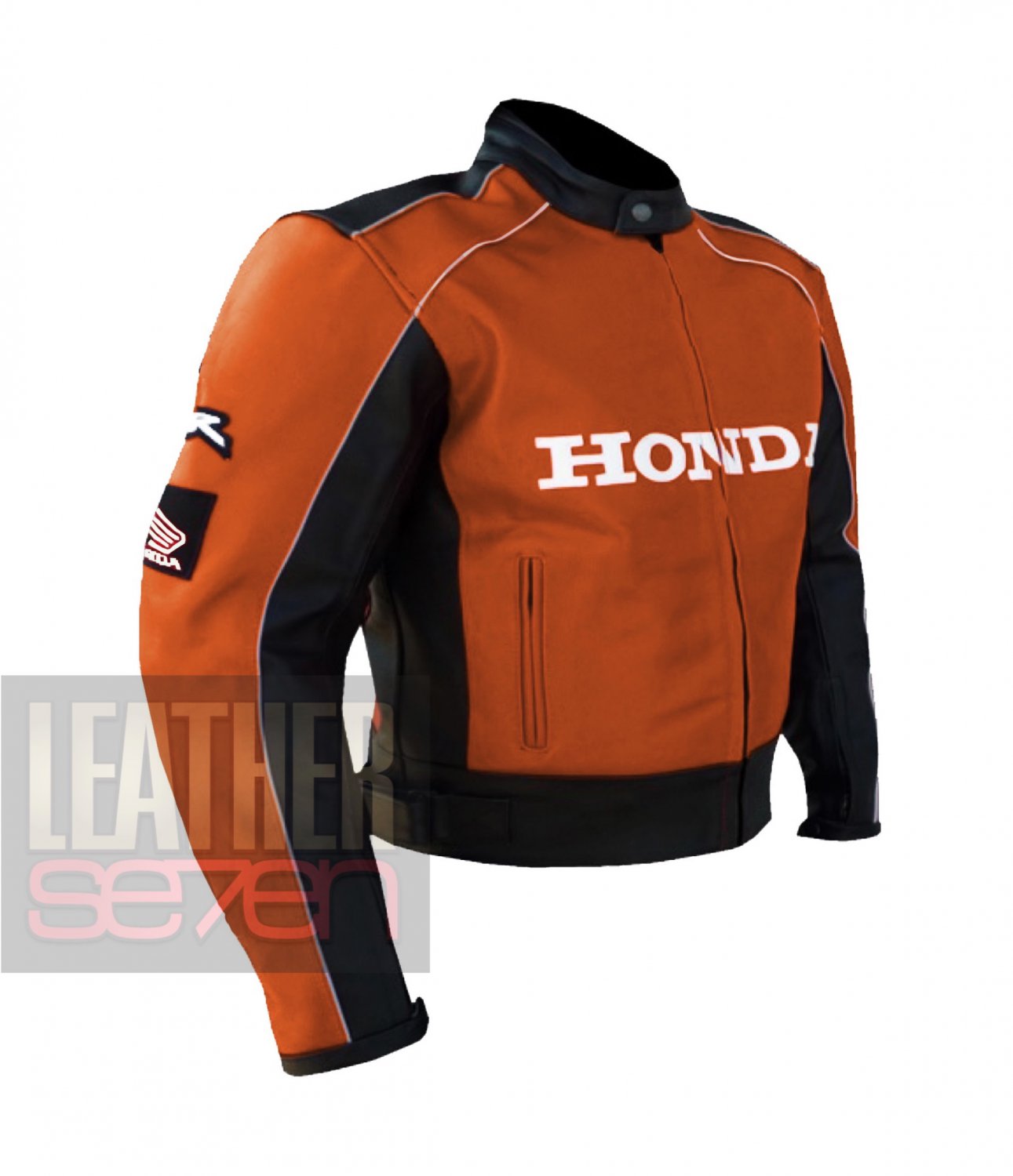 Outstanding Quality Cowhide Leather Motorcycle Safety Jacket ... Honda ...