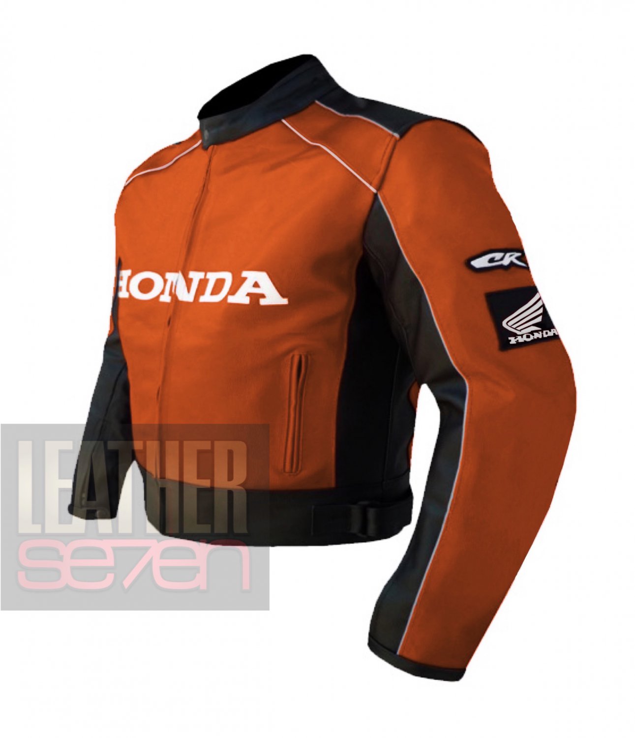Outstanding Quality Cowhide Leather Motorcycle Safety Jacket ... Honda ...