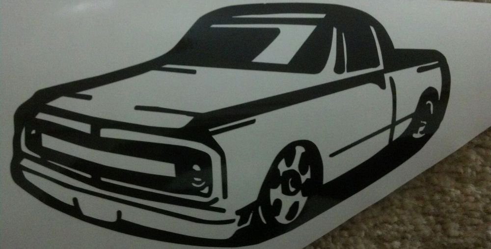 Chevy c10 wall decal