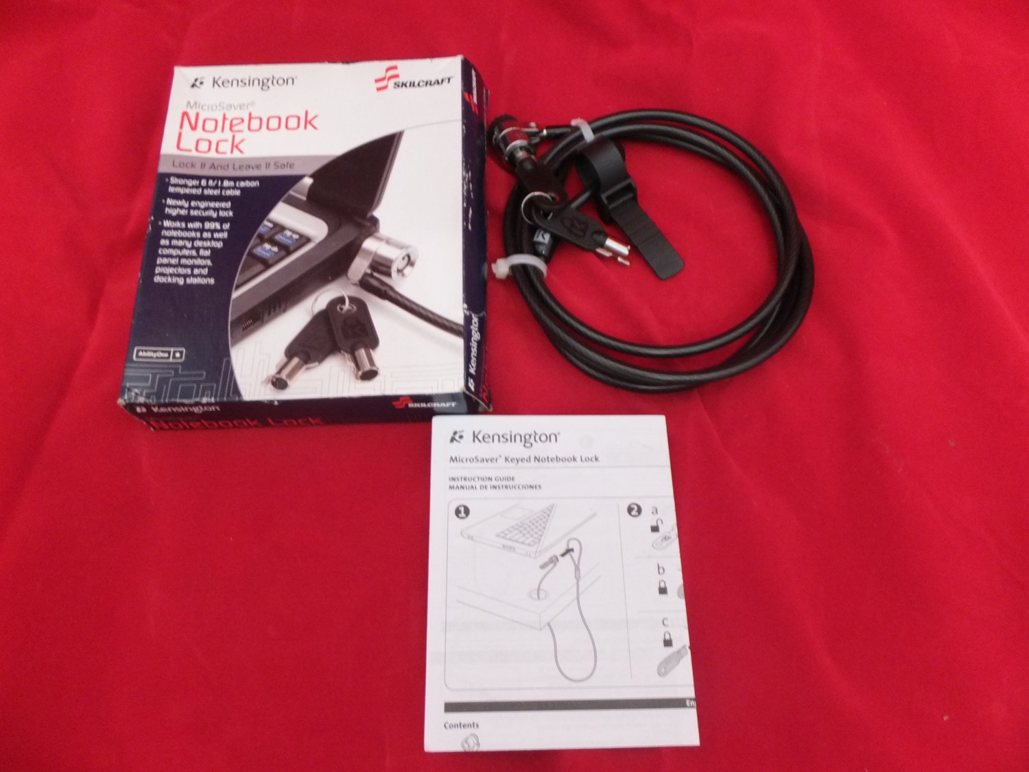 Kensington Microsaver Notebook Lock NSN 5340-01-384-2016