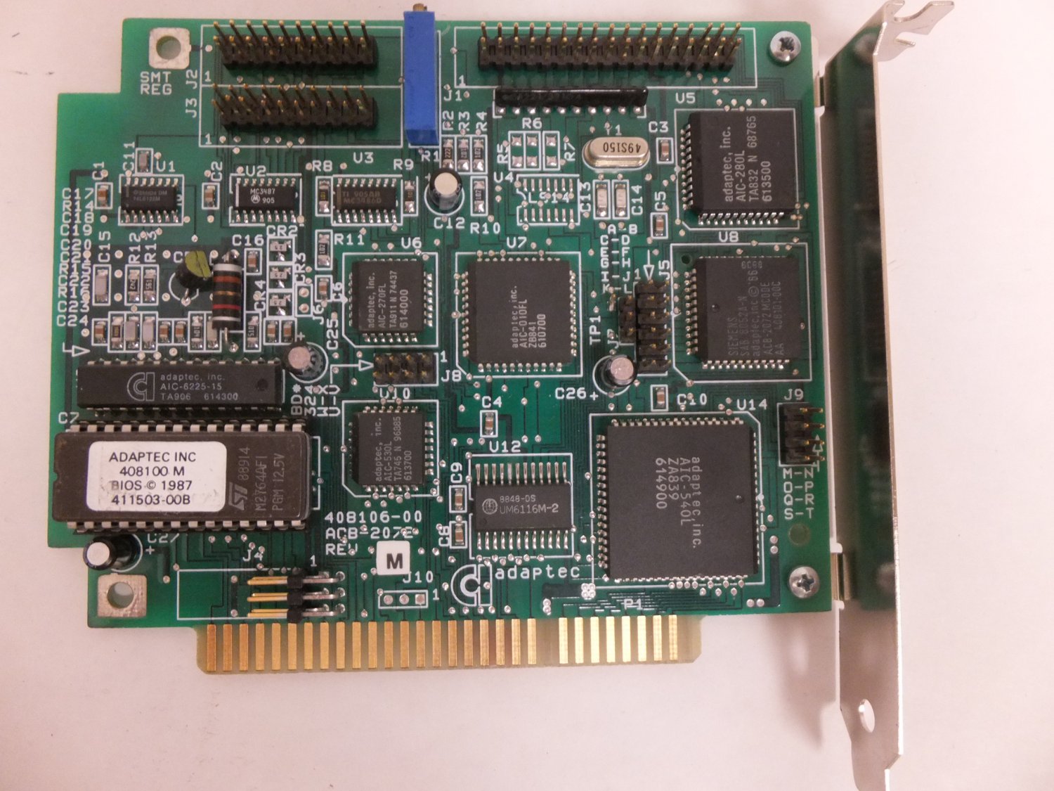 Adaptec 408107-00 MFM RLL 8-BIT DRIVE CONTROLLER