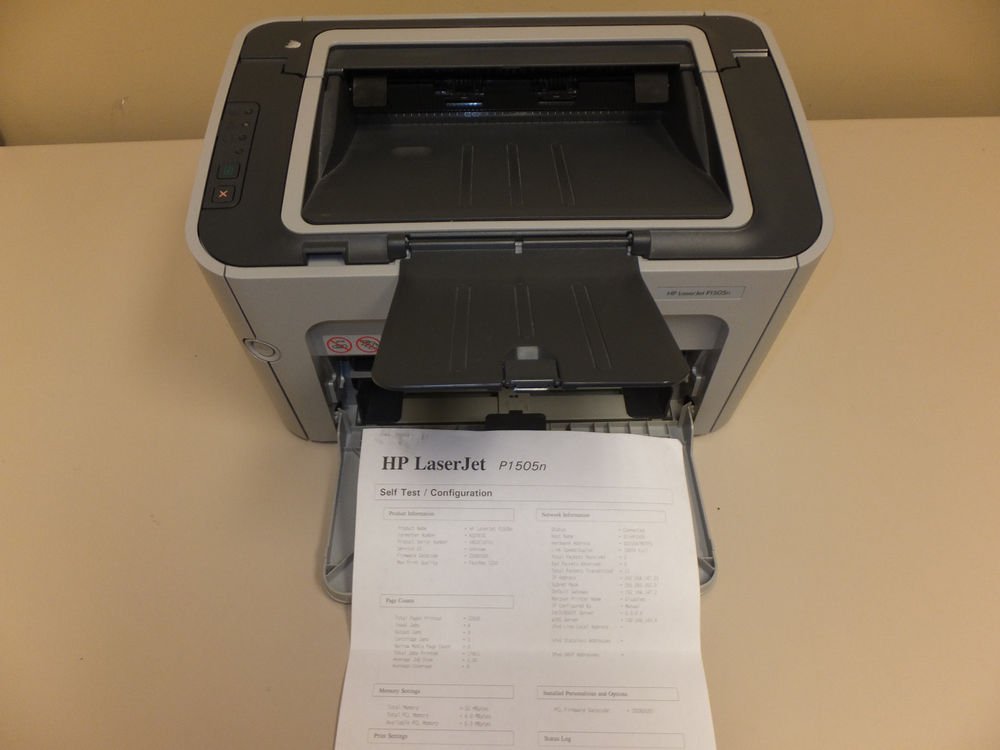 HP LaserJet P1505N Workgroup Laser Printer page count 22,535 /W ...