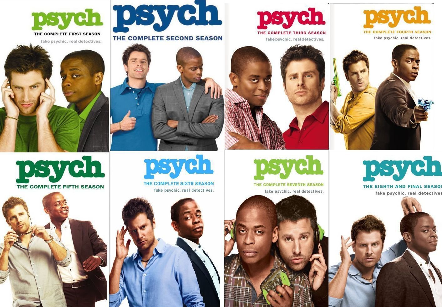 Psych Seasons 1-8 1 2 3 4 5 6 7 8 DVD BRAND NEW!