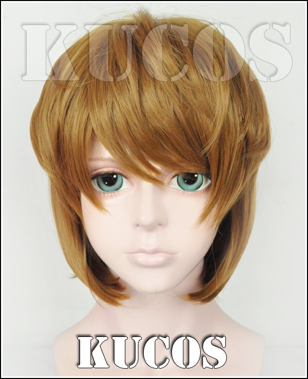 Detective Conan Case Closed Haibara Ai short brown mix anime Cosplay wig