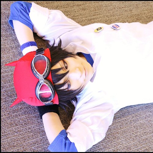 SKET DANCE Bossun short black anime cosplay wig