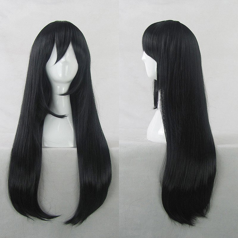 Love live!Yazawa Niko kimono long 70cm black straighr asymmetric anime ...