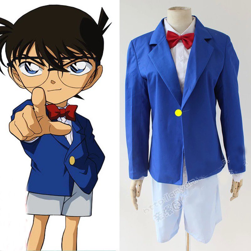 Detective Conan Case Closed Conan Kaitou Kiddo anime cosplay costume ...