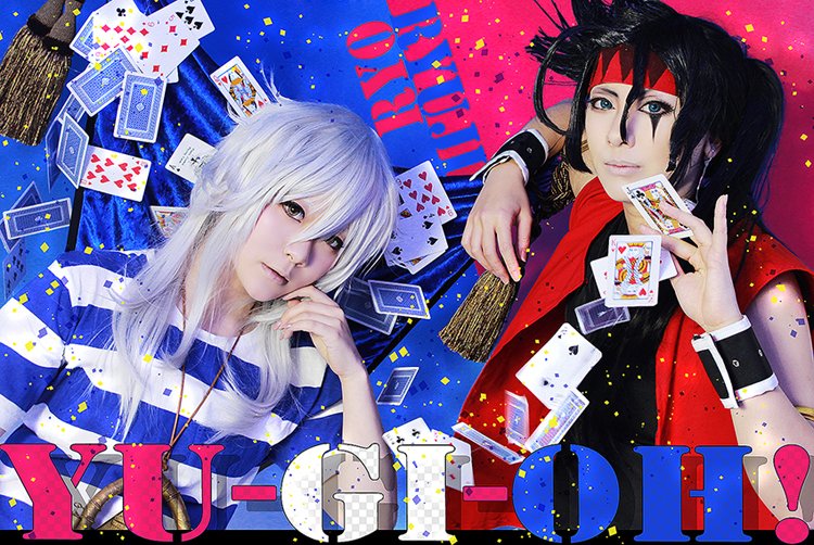 Duel Monsters Bakura Ryo 50cm silver white cosplay wig