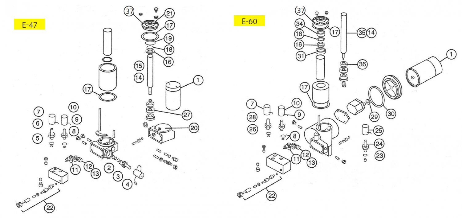 15392, 15698, 15358, 15370 A, B & C VALVES COMPLETE, STARTER SOLENOID ...