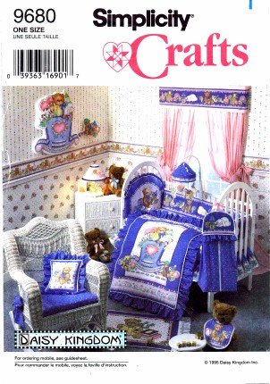 Simplicity 9680 Home Decor Sewing Pattern Daisy Kingdom Nursery Quilt ...