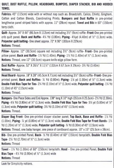 Simplicity 9680 Home Decor Sewing Pattern Daisy Kingdom Nursery Quilt ...