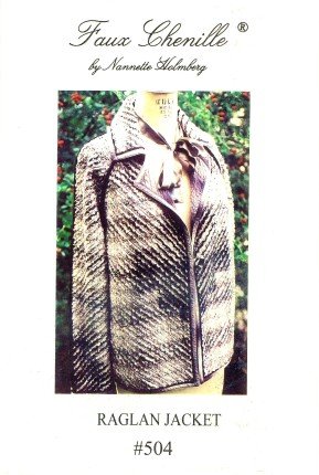 Faux Chenille 504 Sewing Pattern Raglan Jacket Size XS - XXL