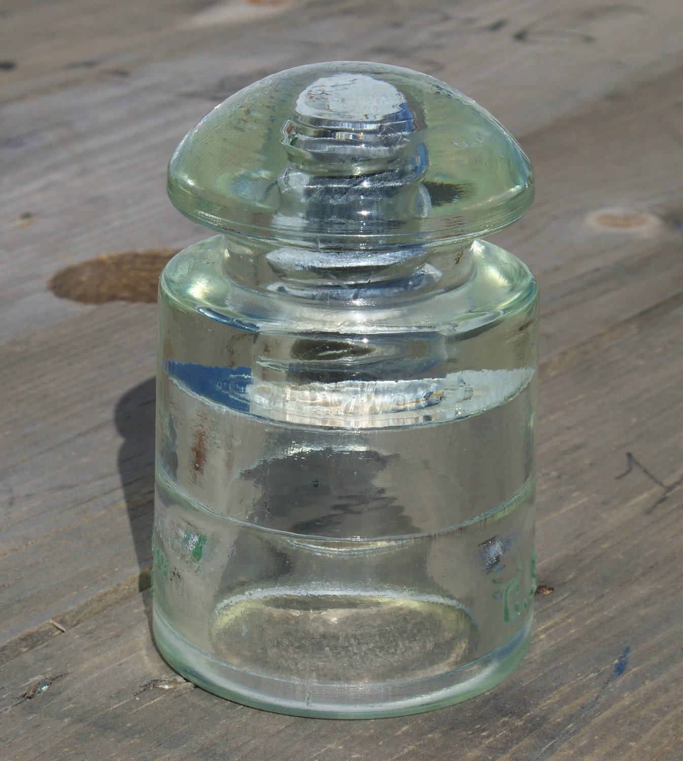 Clear Hemingray 7-41 C.S.A. insulator used