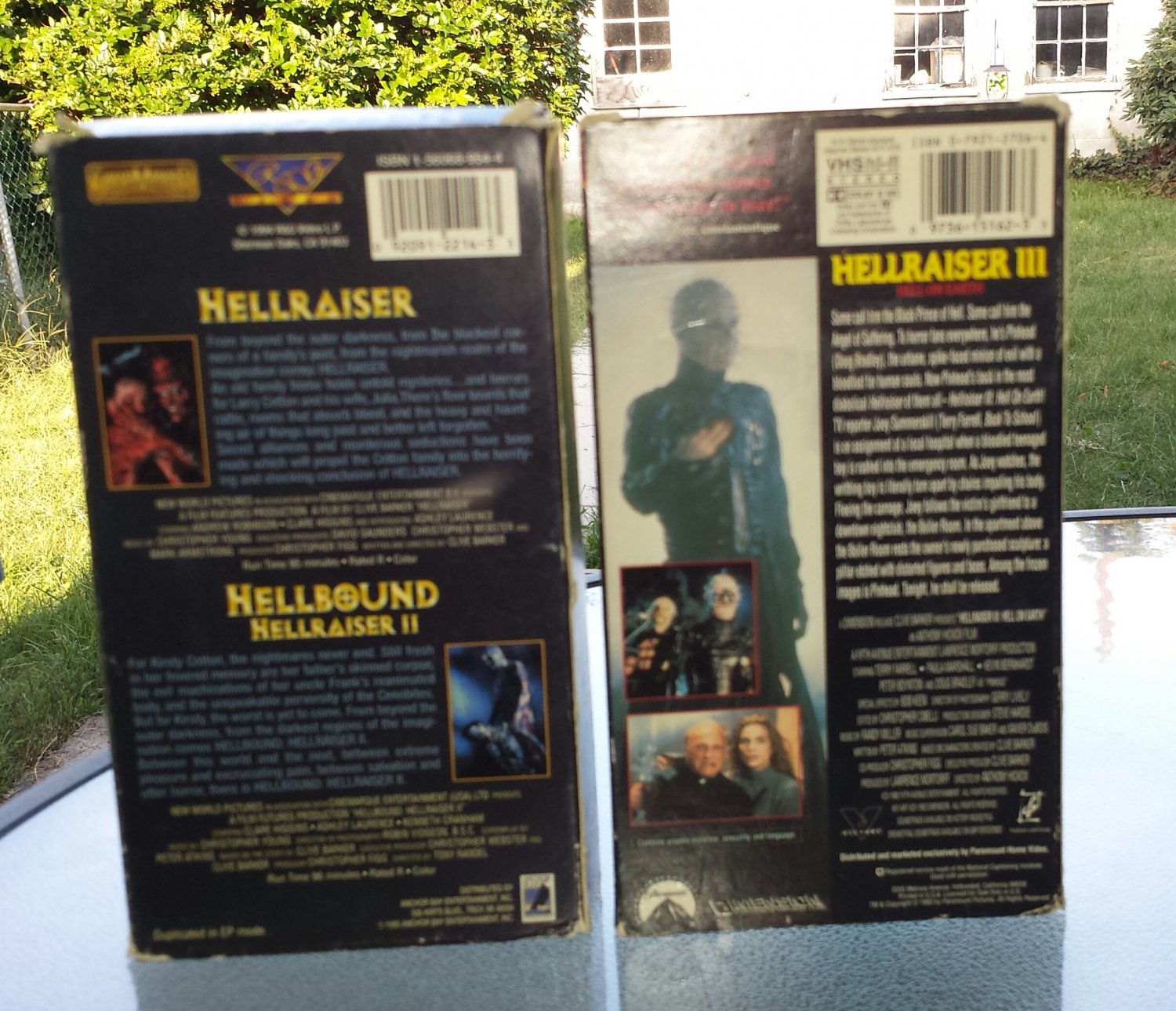HELLRAISER 1 & 2 Box Set plus HELLRAISER 3 VTG VHS Videos set of 3 ...