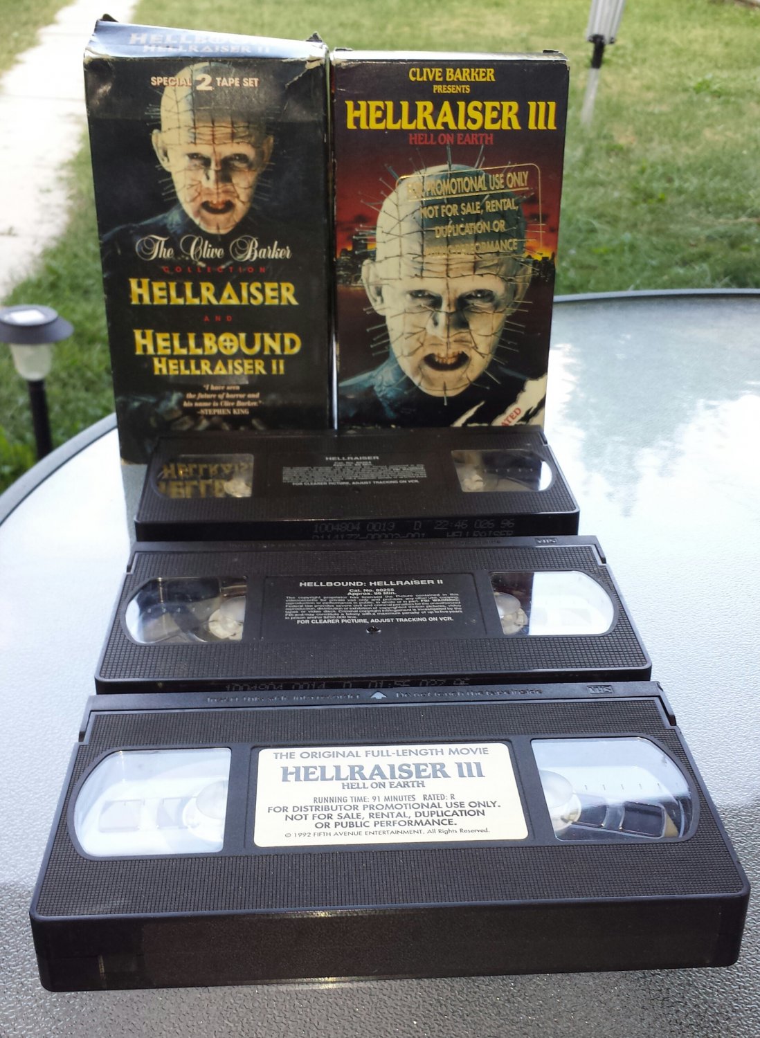 HELLRAISER 1 & 2 Box Set plus HELLRAISER 3 VTG VHS Videos set of 3 ...