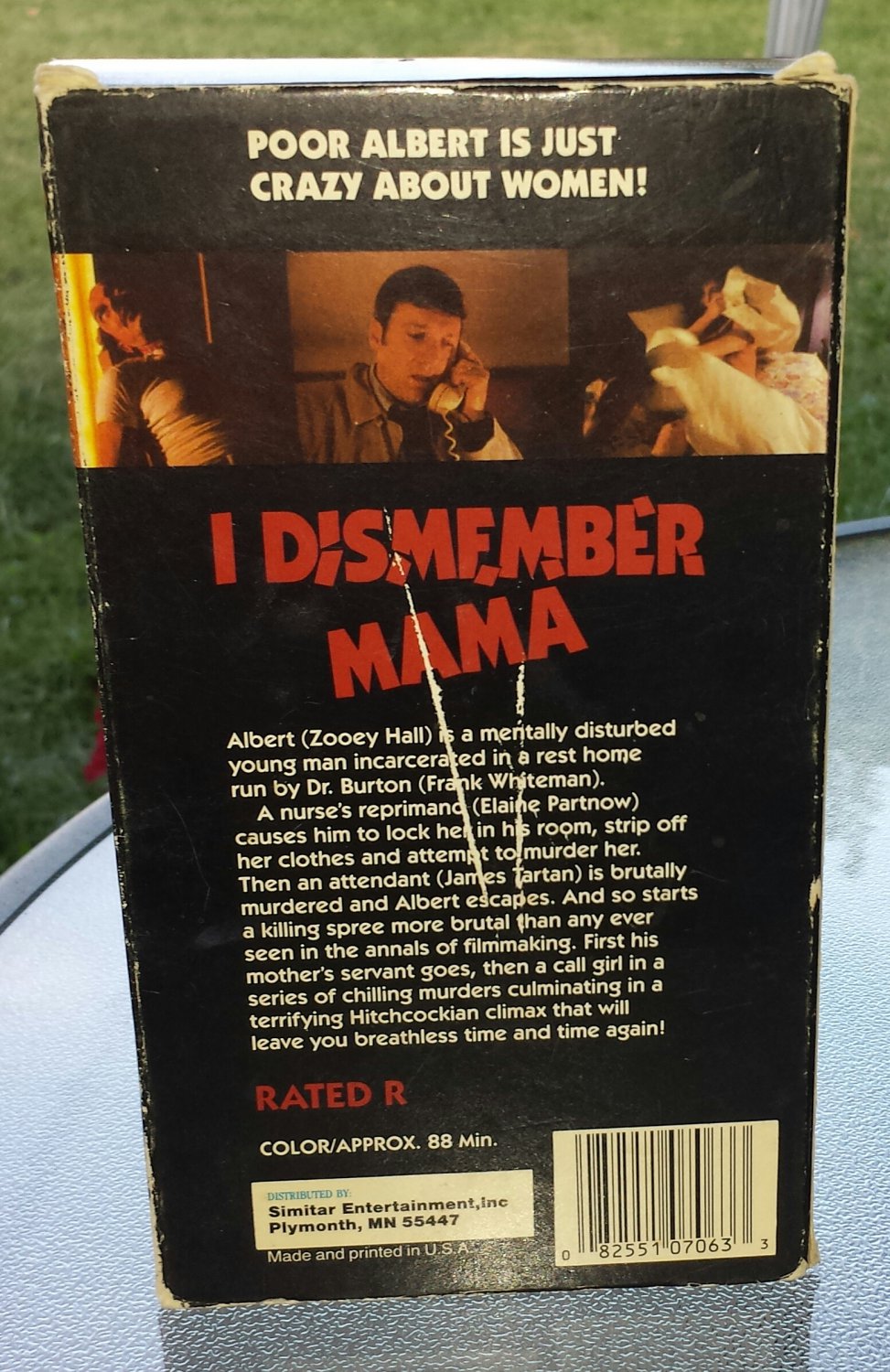 I DISMEMBER MAMA Vintage VHS Video Tape Slasher Horror Gore Cult Classic!