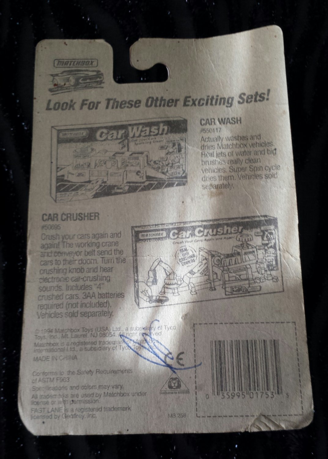 Vintage 1994 SUPERFAST MATCHBOX Black Rhino Rod #53 Diecast Toy Car NIP