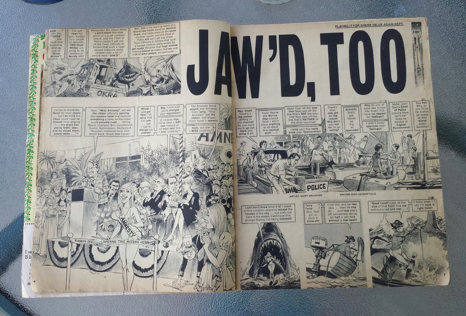 VINTAGE 70s MAD MAGAZINE No 204 Jan 1979 JAWS Cover THE HULK
