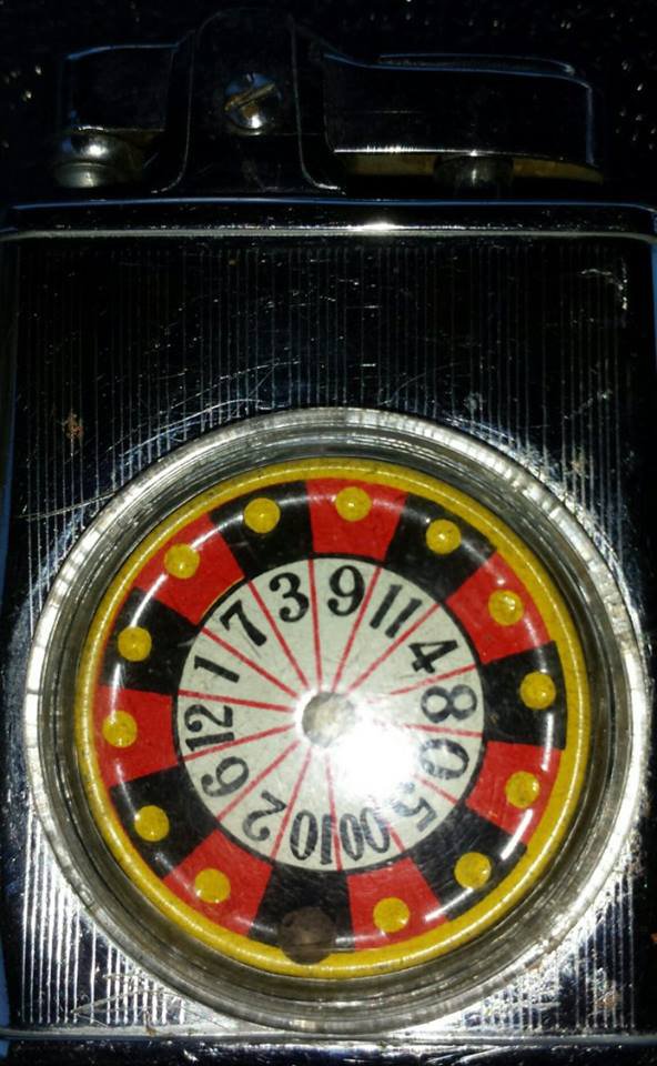 Vintage 1950s Riviera Roulette Wheel Casino Cigarette Lighter Smoking ...
