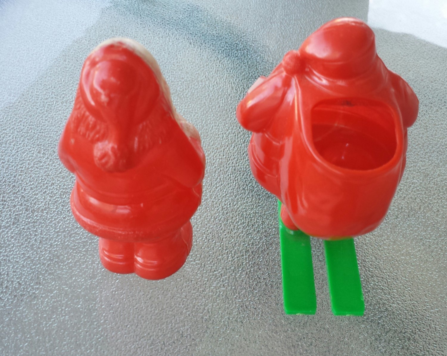 Vintage 50s Plastic Santa Claus on Skis Candy Holder & Santa Figure ... Vintage 50s Plastic Santa Claus on Skis Candy Holder & Santa Figure ...