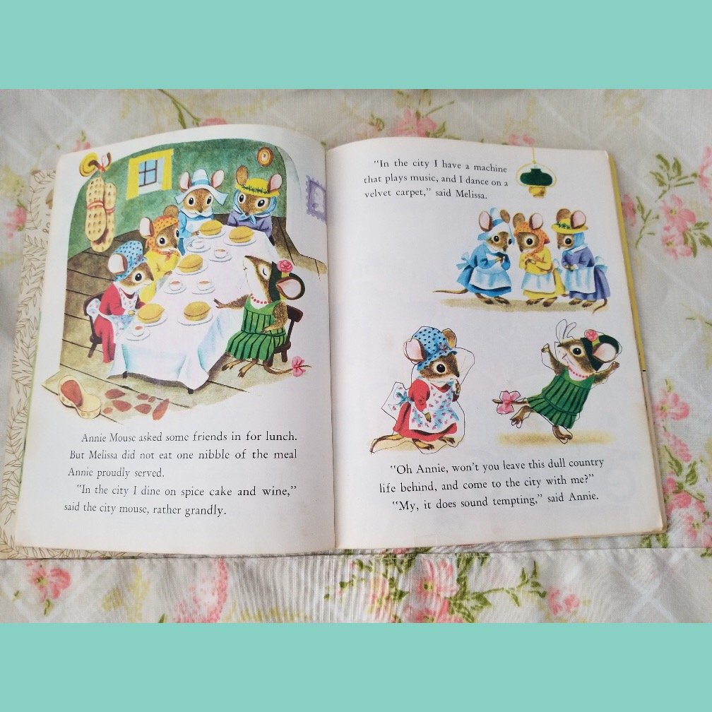 The Country Mouse And The City Mouse Richard Scarry Vtg 1982 a Little ...