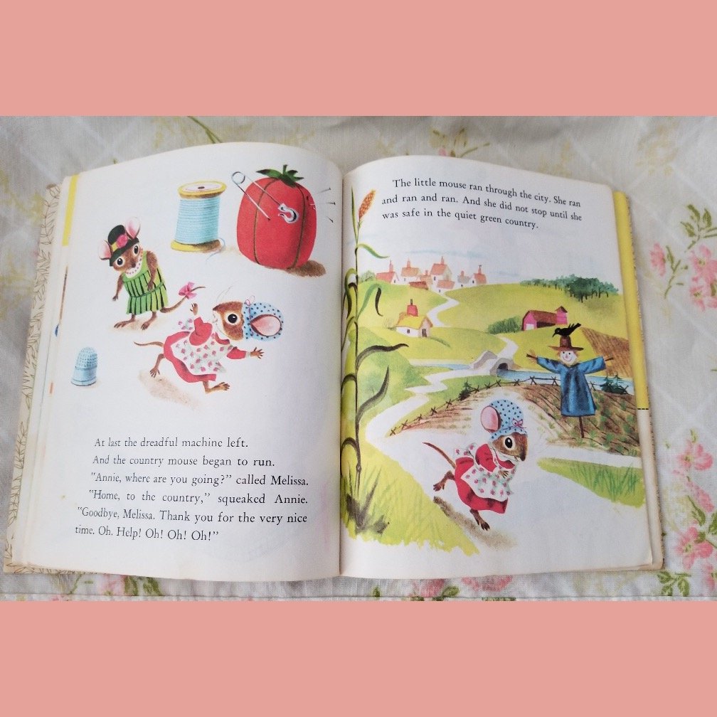 The Country Mouse And The City Mouse Richard Scarry Vtg 1982 a Little ...