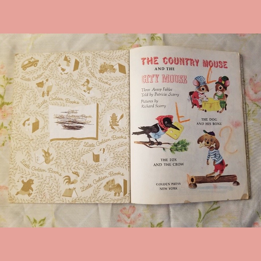 The Country Mouse And The City Mouse Richard Scarry Vtg 1982 a Little ...
