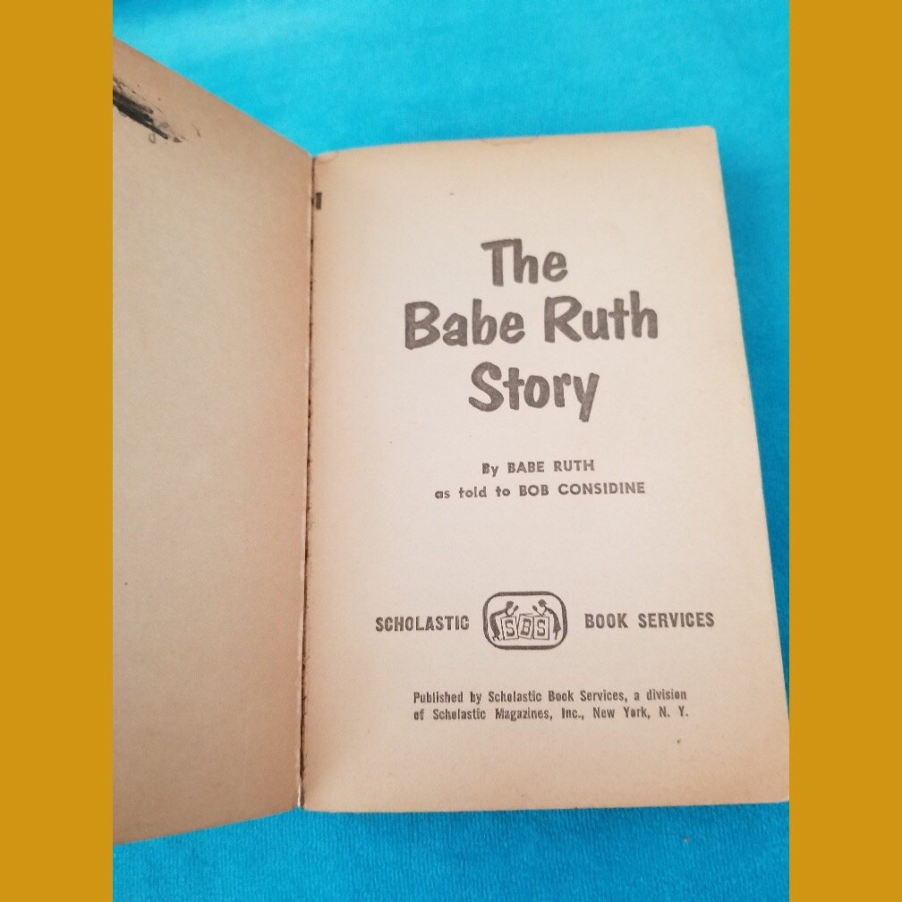 The Babe Ruth Story Vintage Paperback Book 1963 by Babe Ruth as told by ...