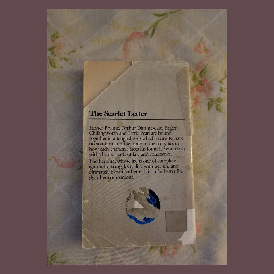 THE SCARLET LETTER by Nathaniel Hawthorne Vintage Paperback Novel