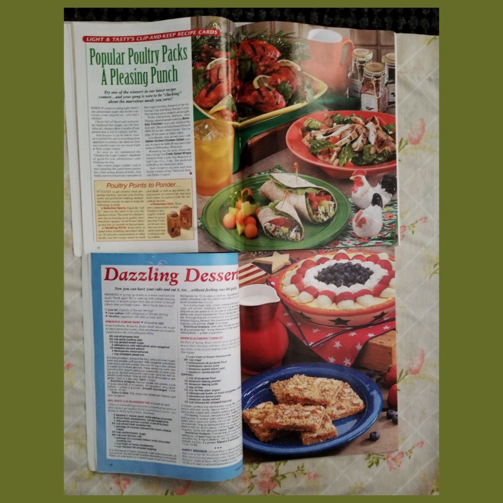 Light & Tasty LOT of 5 Cookbooks Recipe Magazines 2003 2004