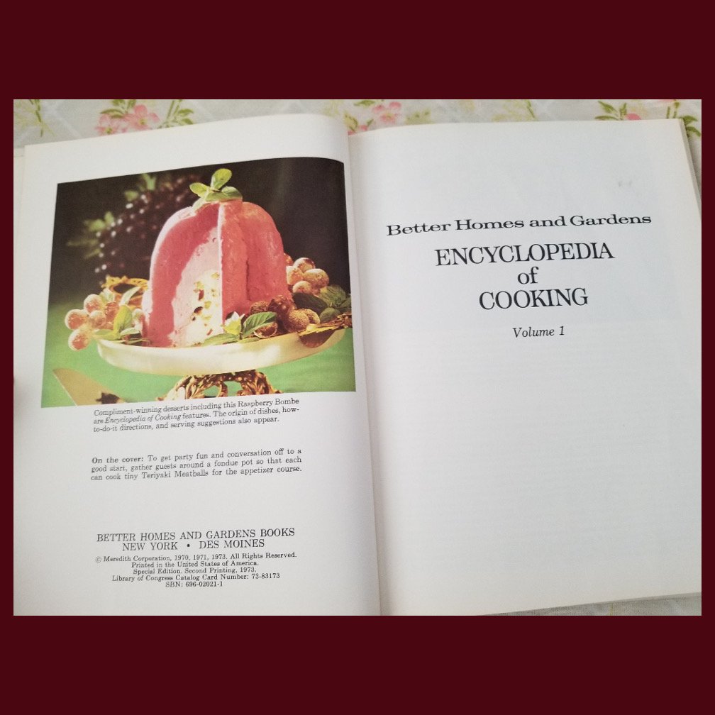 Vintage Better Homes and Gardens Encyclopedia of Cooking Volume 1 ...