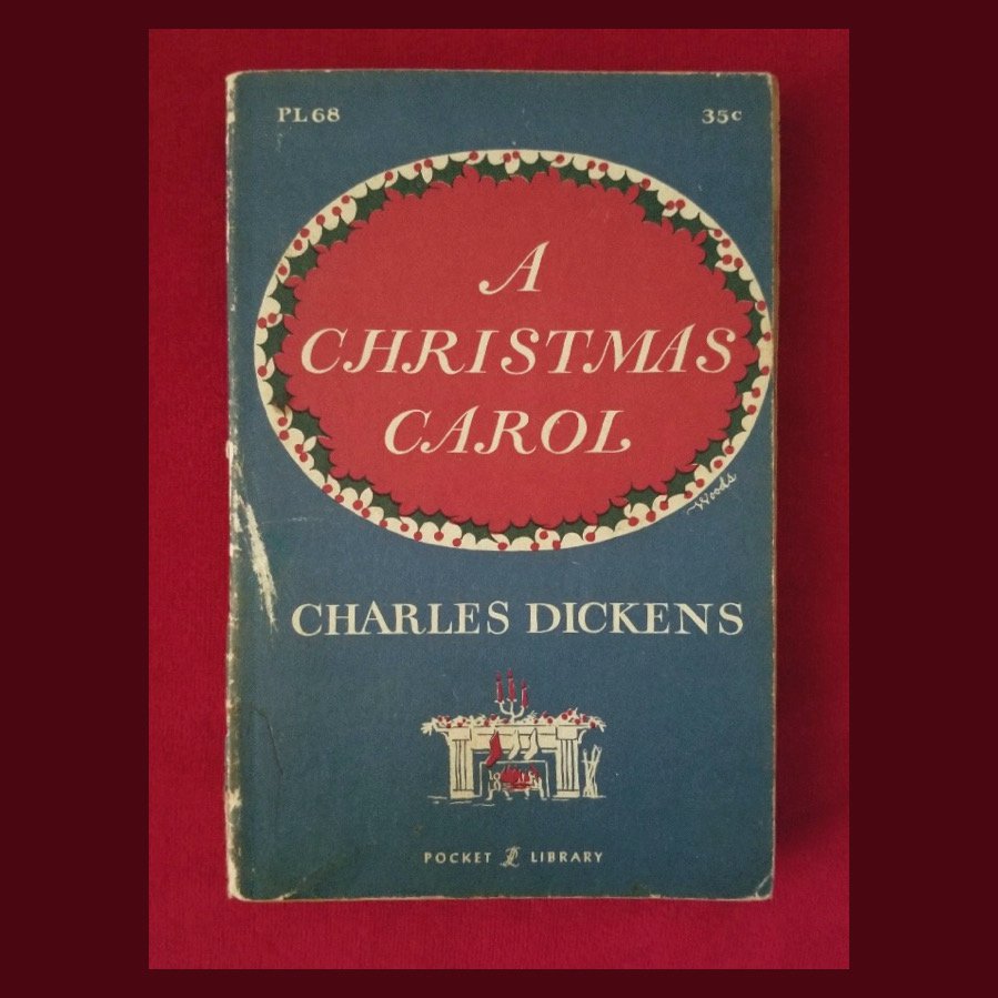 A Christmas Carol Charles Dickens Vintage Paperback Book 1958
