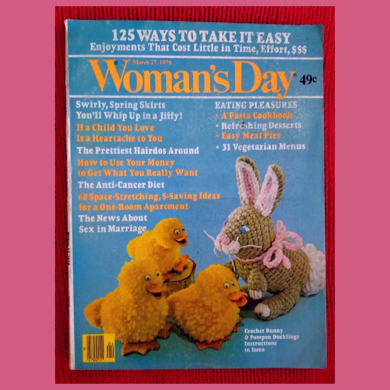 Vintage 1970s Woman’s Day Ladies Magazine March 1978