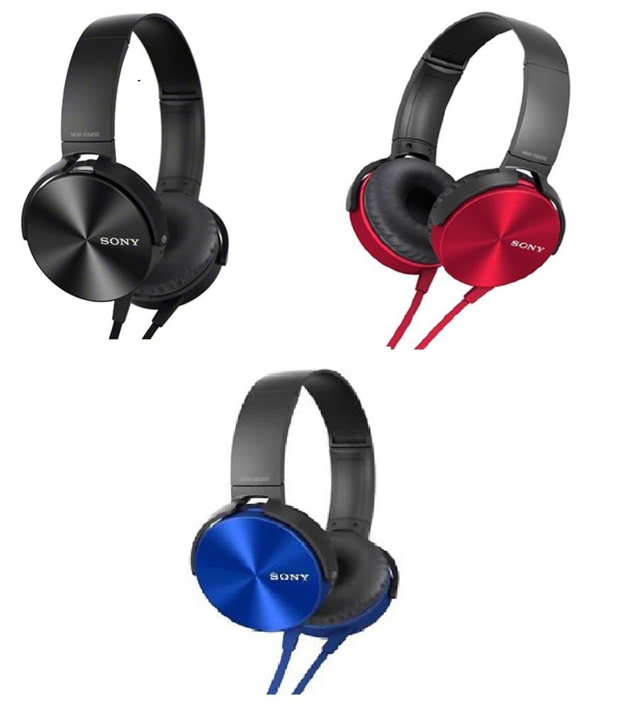 Sony MDRXB450AP Extra Bass Boost Smartphone Headphones (MRSP $89.99) - MINT